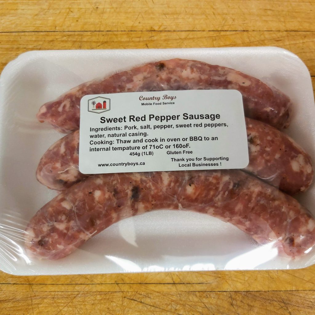 Sweet Red Pepper Sausage – Country Boys – Mobile Food Services